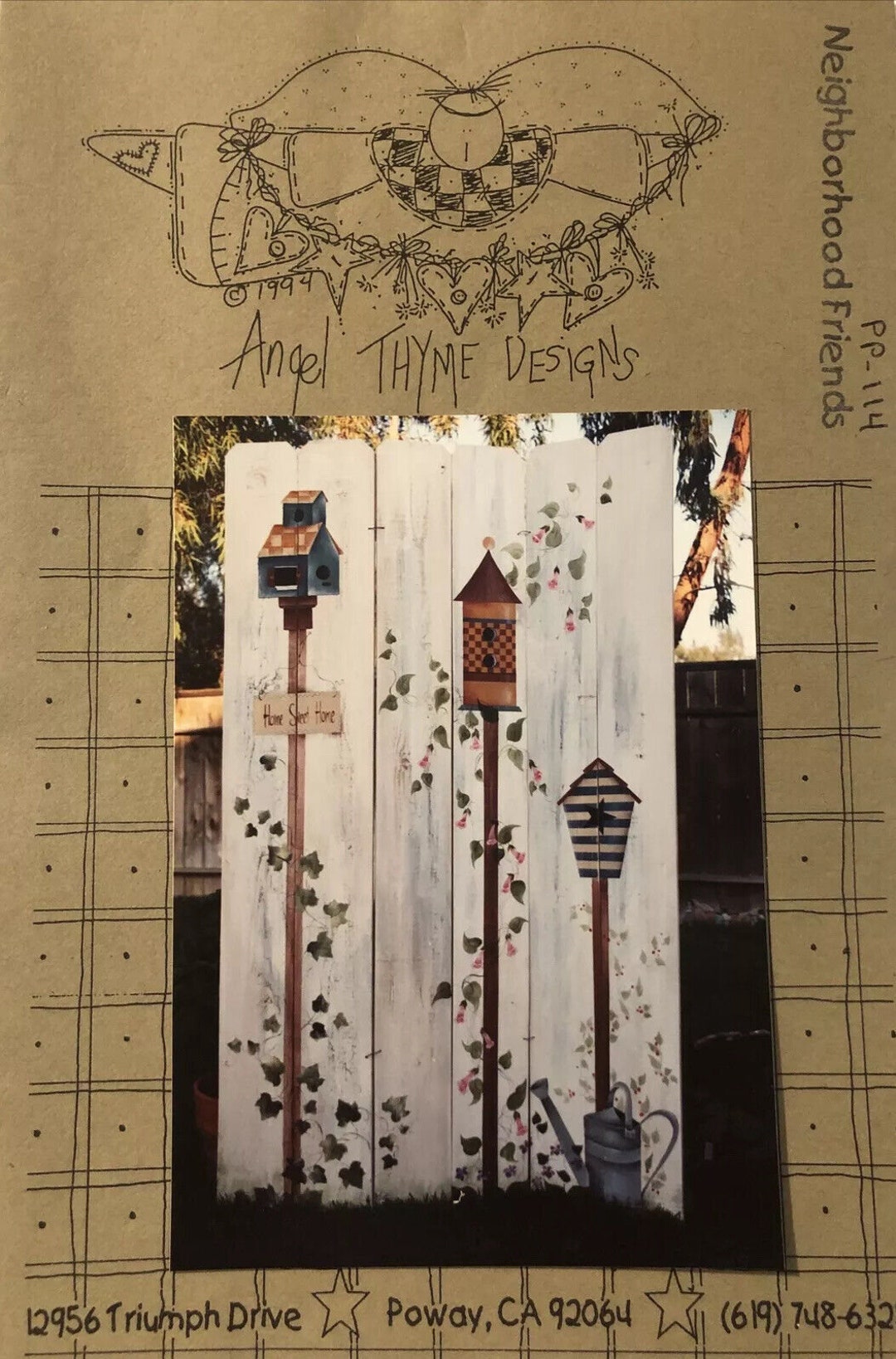 Decorative Tole Painting Pattern Packet: Neighborhood Friends Fence by ...