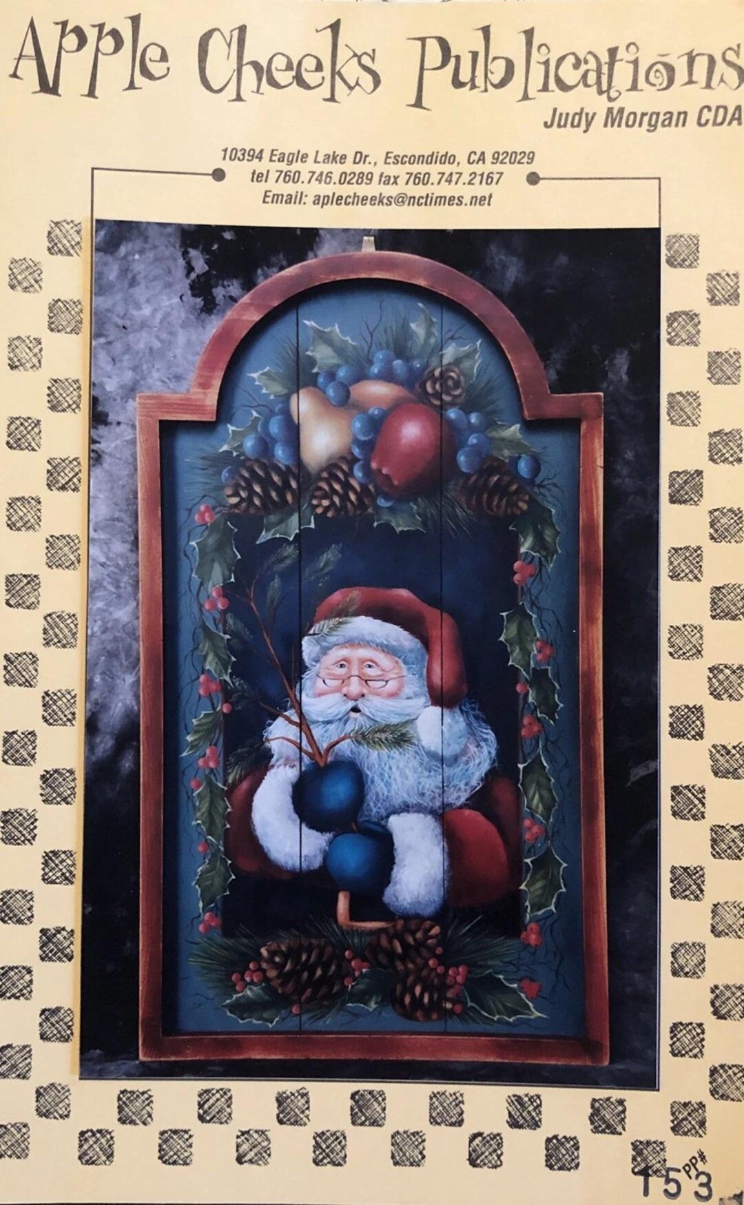 Tole Painting Pattern Packet: Santa Tavern Board by Judy Morgan (apple ...