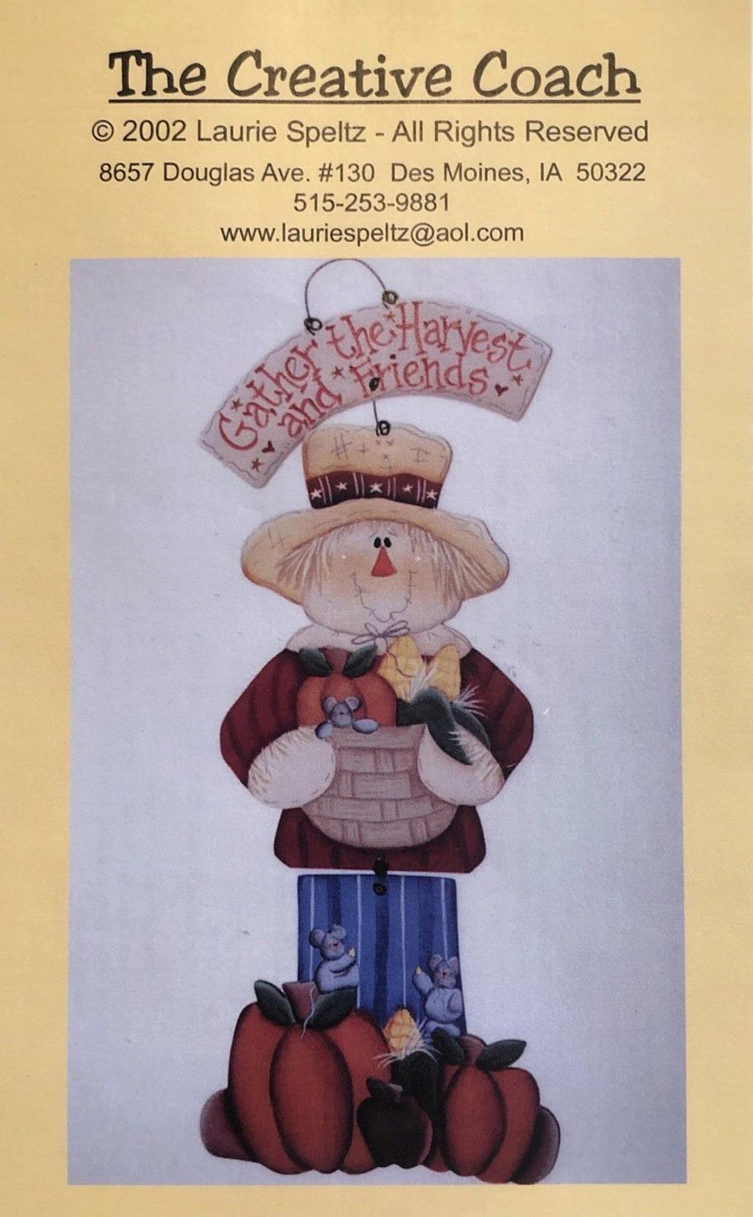 Vintage Tole Painting Pattern Packet : Bountiful Harvest by Laurie ...