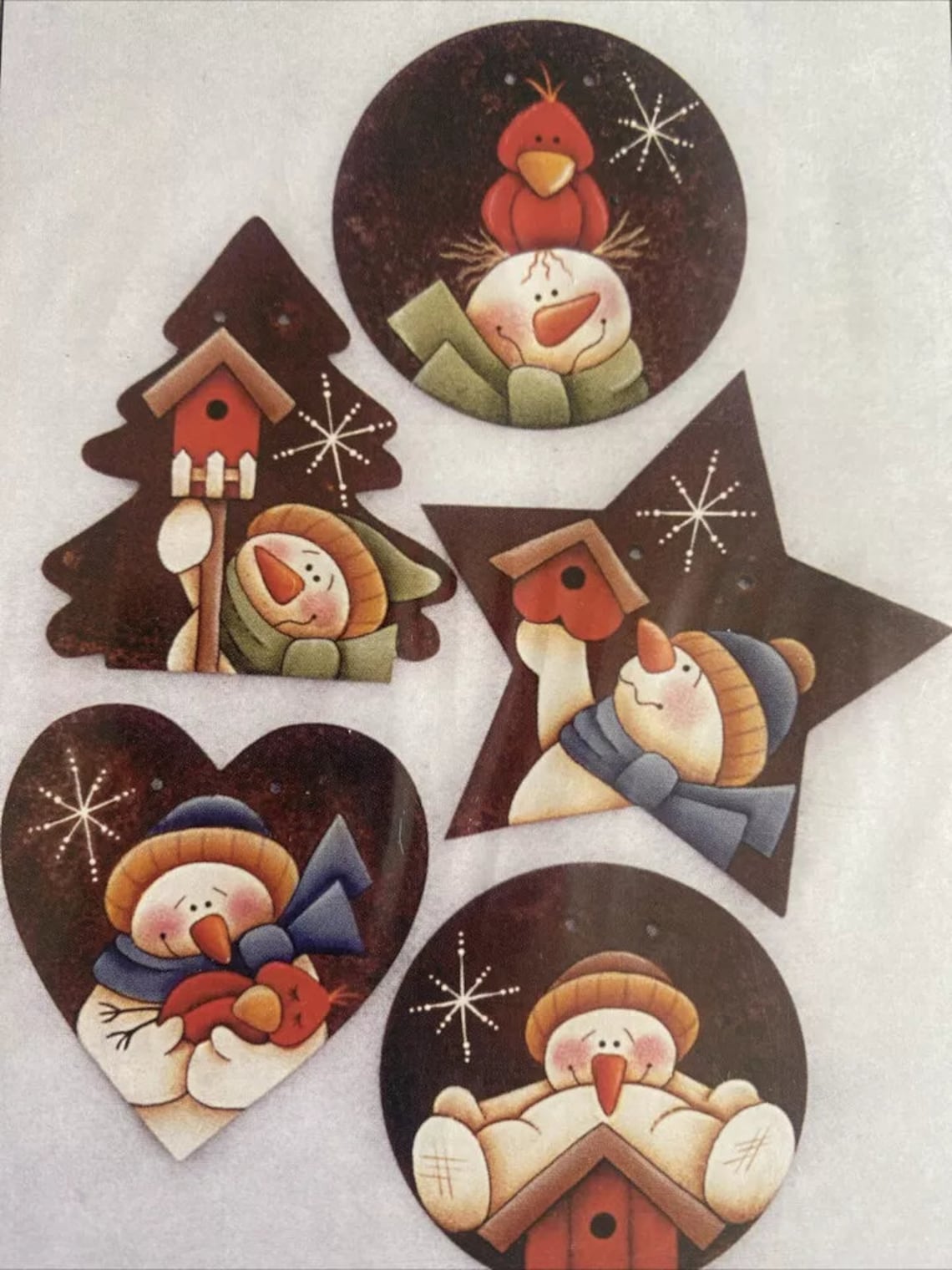 Tole Painting Pattern : Bird Watcher Ornaments by Sandy Holman - Etsy