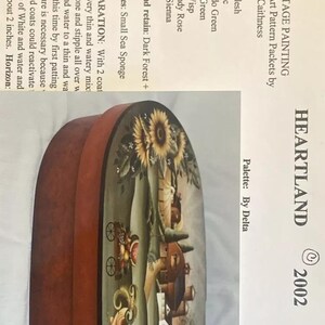 Vintage Tole Painting Pattern : Porter Heartland by Betty Caithness - Etsy
