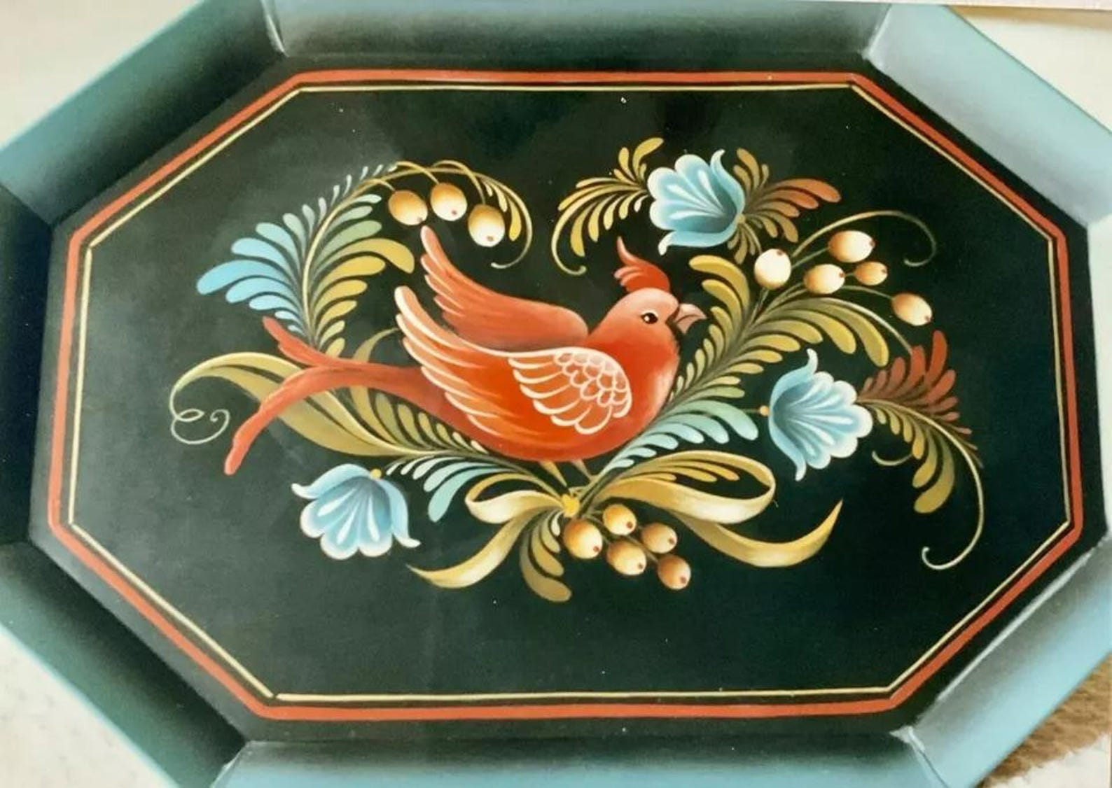 Vintage 1993 Tole Painting Pattern: CARDINAL IN STROKES by Helen Jeglic ...