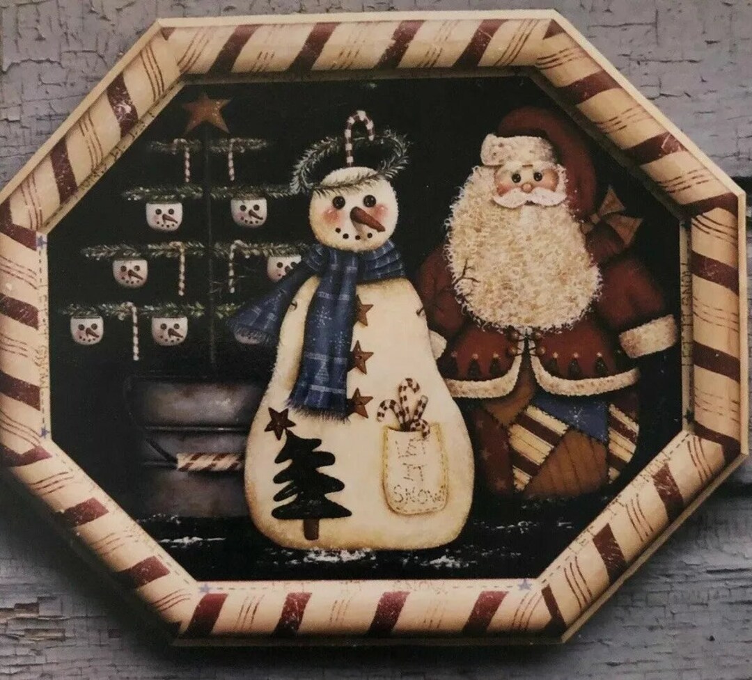 Vintage Tole Painting MEGA Pattern : Candy Cane Lane by Kim Hogue - Etsy