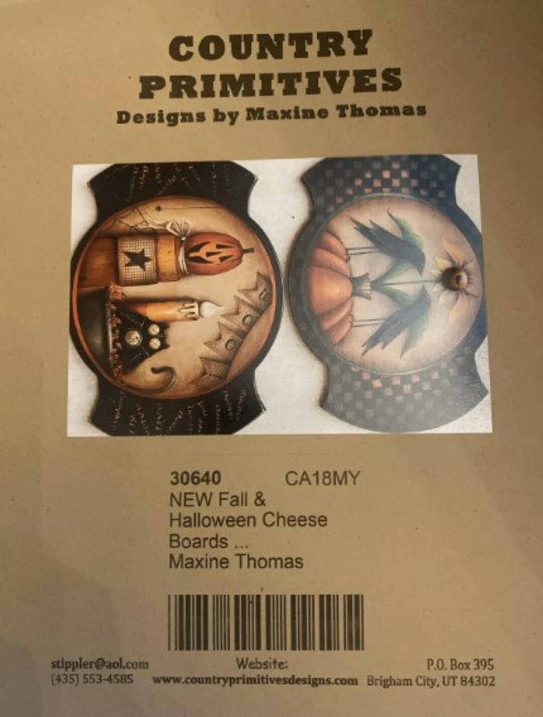 Decorative Tole Painting Pattern Packet: Fall & Halloween Cheeseboards ...