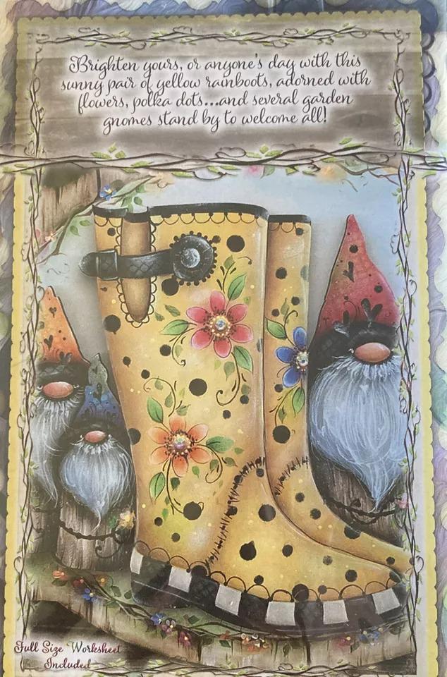 Tole Painting Pattern : Hello Spring Gnomes by Jamie Mills-price - Etsy