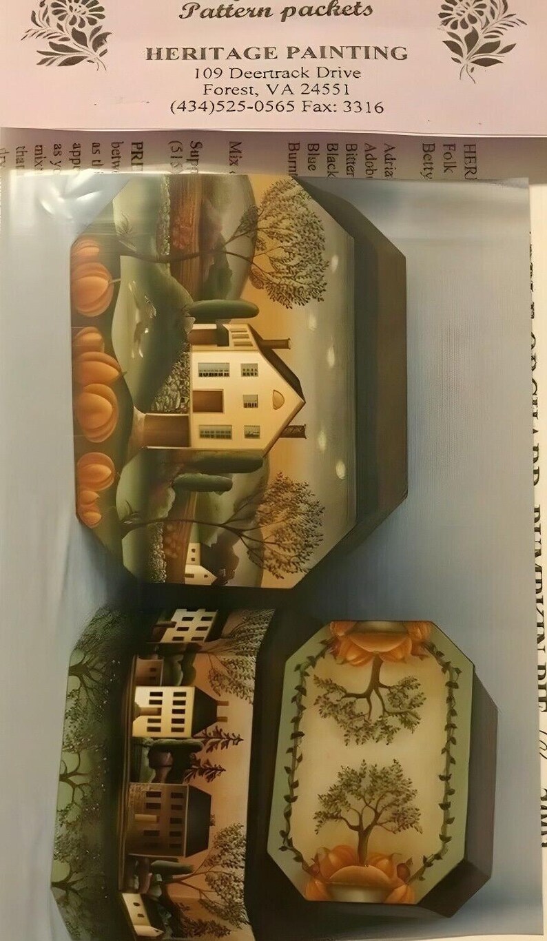 Vintage Tole Painting Pattern : Apple Orchard, Pumpkin Pie by Betty ...