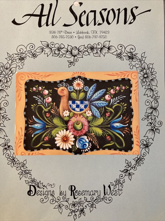 Tole Painting Rosemary West Rosemary West Patterns