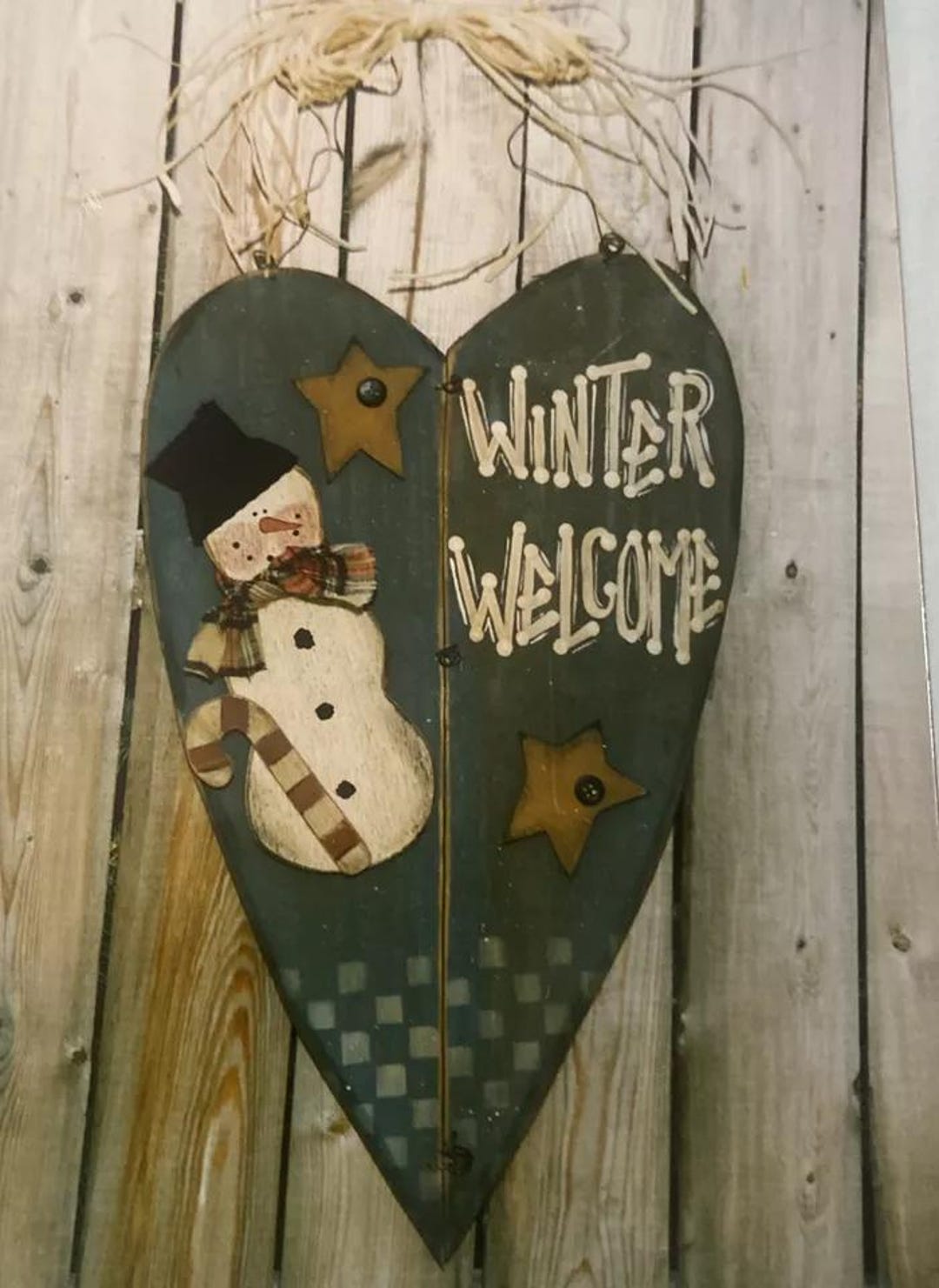 Vintage 1997 Tole Painting Pattern : Winter Welcome by Karen Stone ...