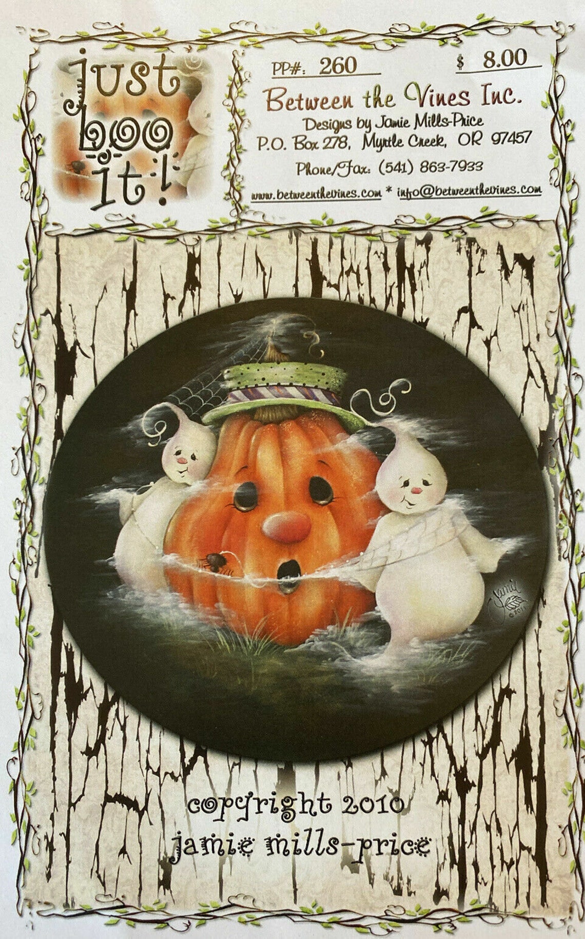Tole Painting Pattern : Just Boo It! + Wood Surfaces by Jamie Mills ...