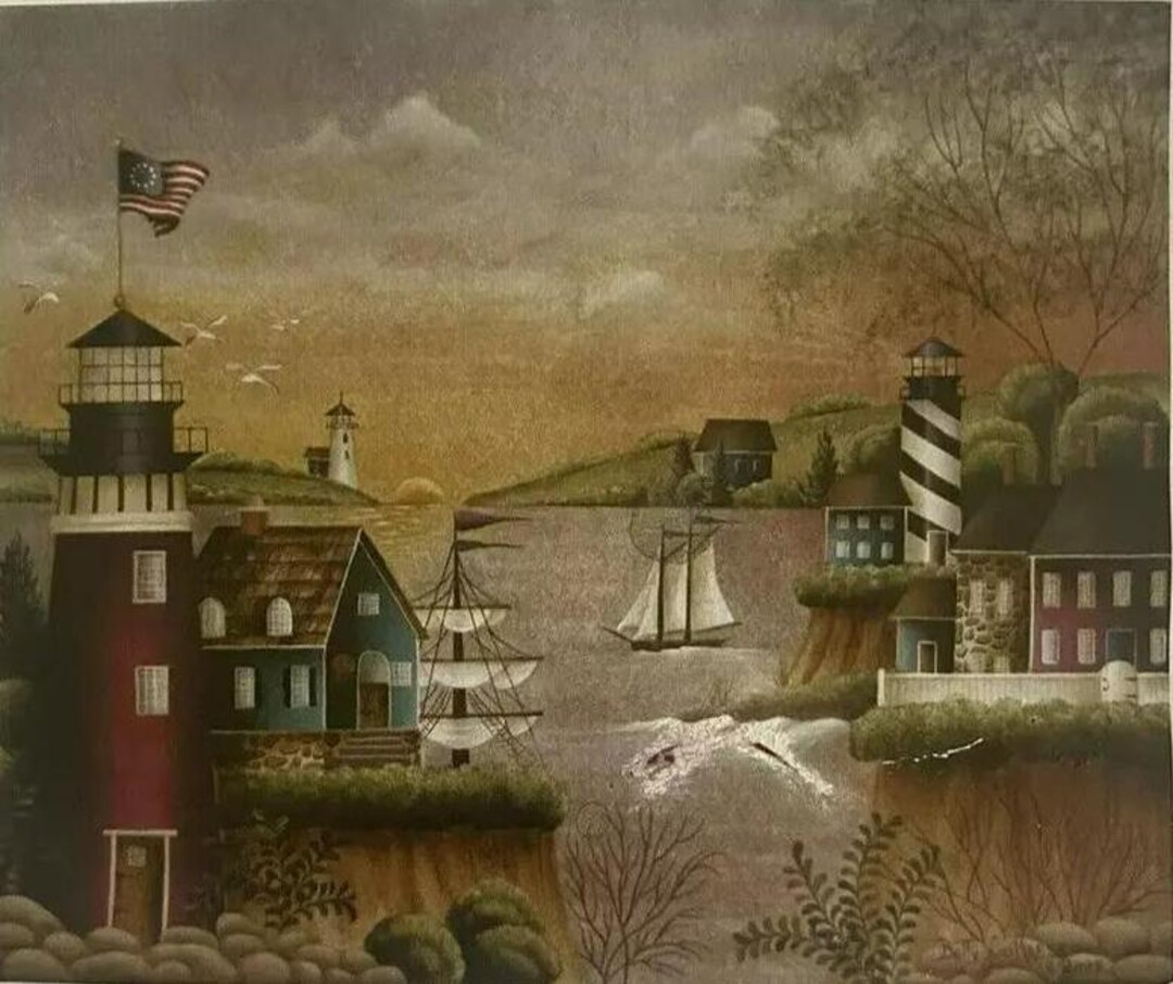 Tole Painting Pattern : Denbigh Shore by Betty Caithness - Etsy