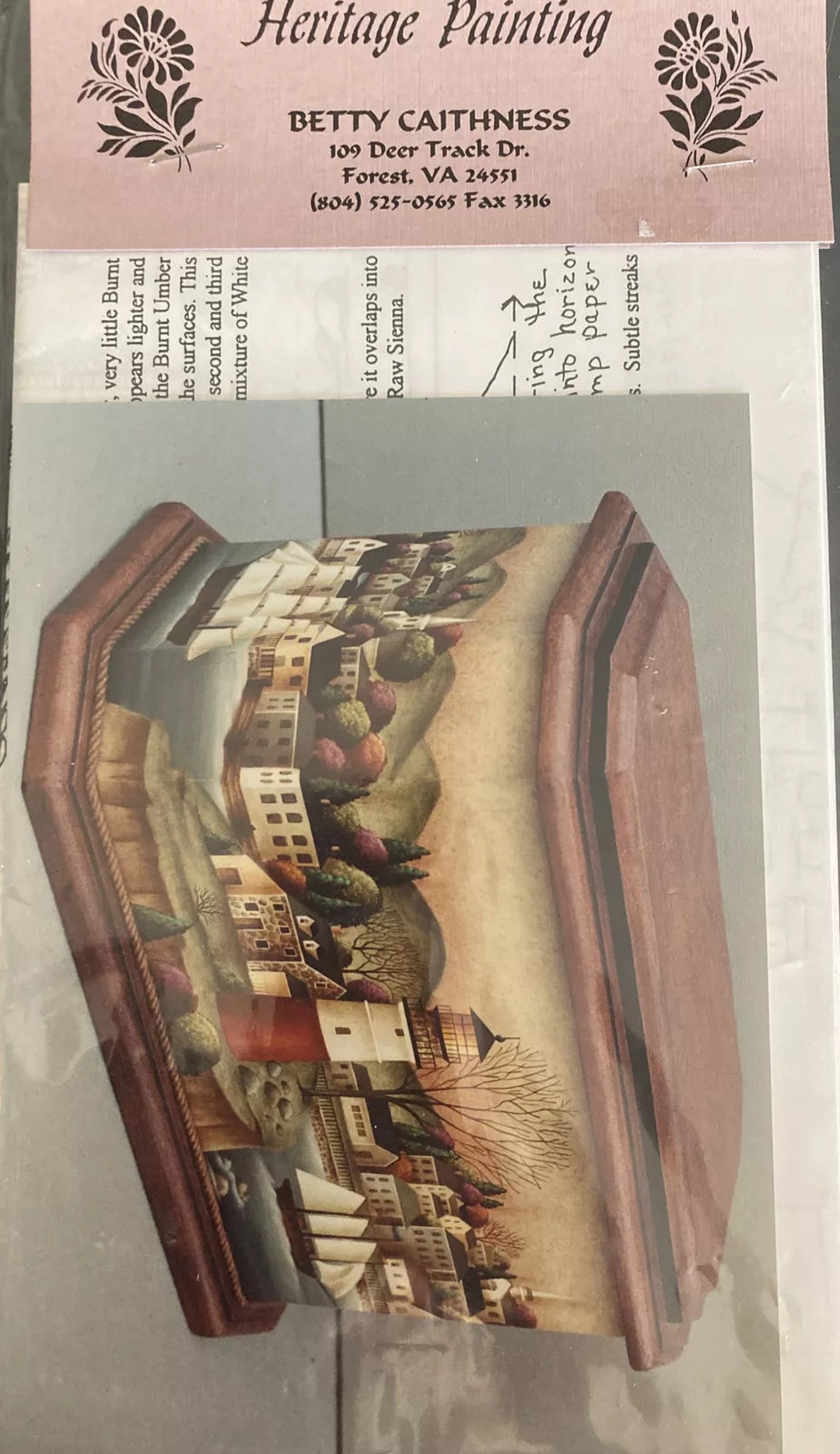 Vintage Decorative Tole Painting Pattern Packet: Harbour Village by ...