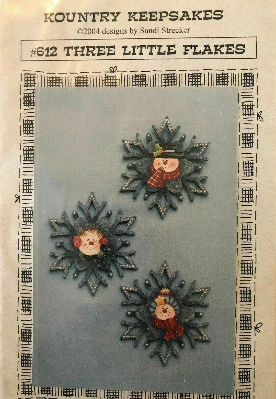 Tole Painting Pattern: Three Little Flakes by Sandi Strecker (kountry ...