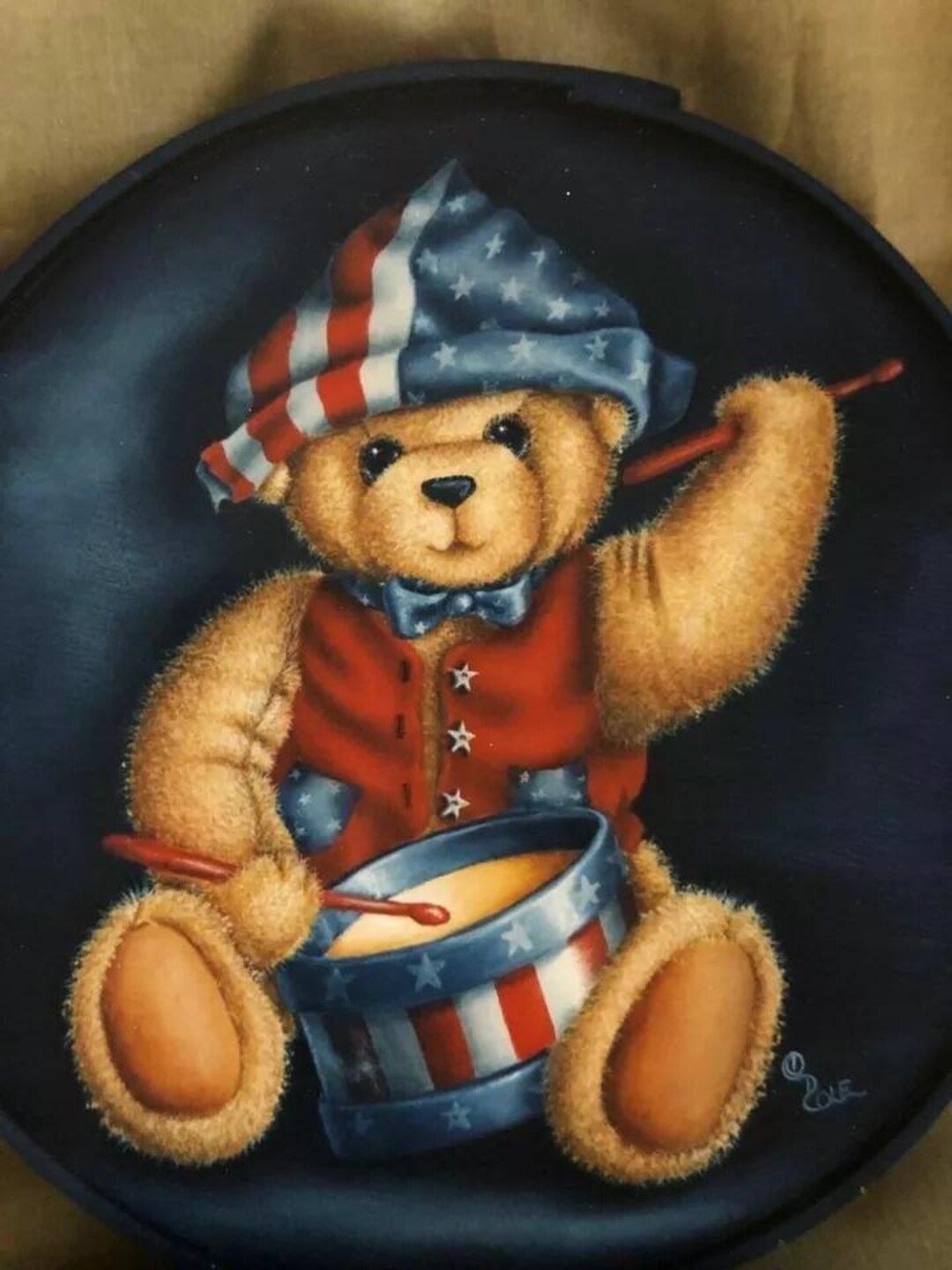 Vintage 1997 Tole Painting Pattern : Star Spangled Bear by Debbie Cole ...