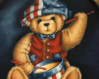 Vintage 1999 Tole Painting Pattern : Sweetheart Basket Bear by Debbie ...