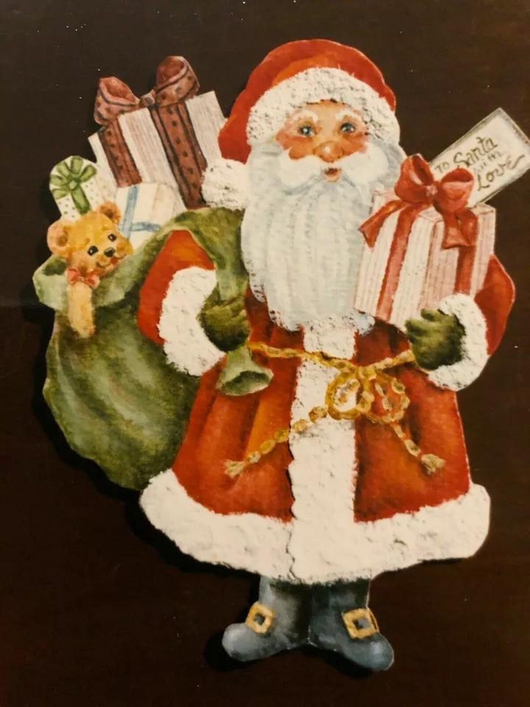 Vintage Christmas Tole Pattern : to Santa With Love by Jane Roe - Etsy