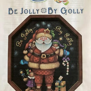 Tole Painting Pattern : Be Jolly, Be Golly Santa by Kay Quist - Etsy