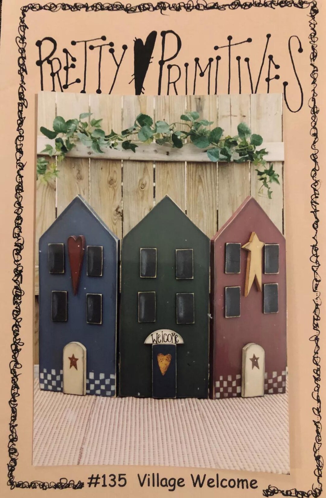 Vintage 1999 Tole Painting Pattern: Village Welcome by Karen Stone ...