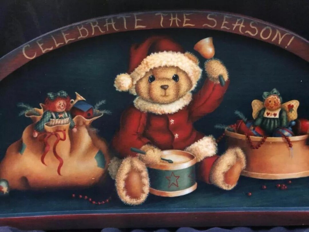 Vintage 1999 Tole Painting Pattern : Celebrate the Season by Debbie ...