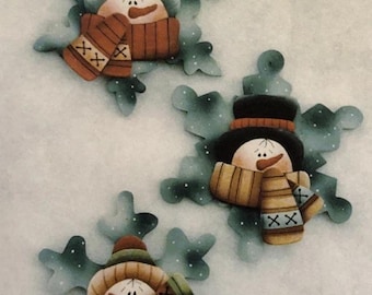 Vintage 1995 Tole Painting Pattern Packet: Mcsanta & Friends From the ...