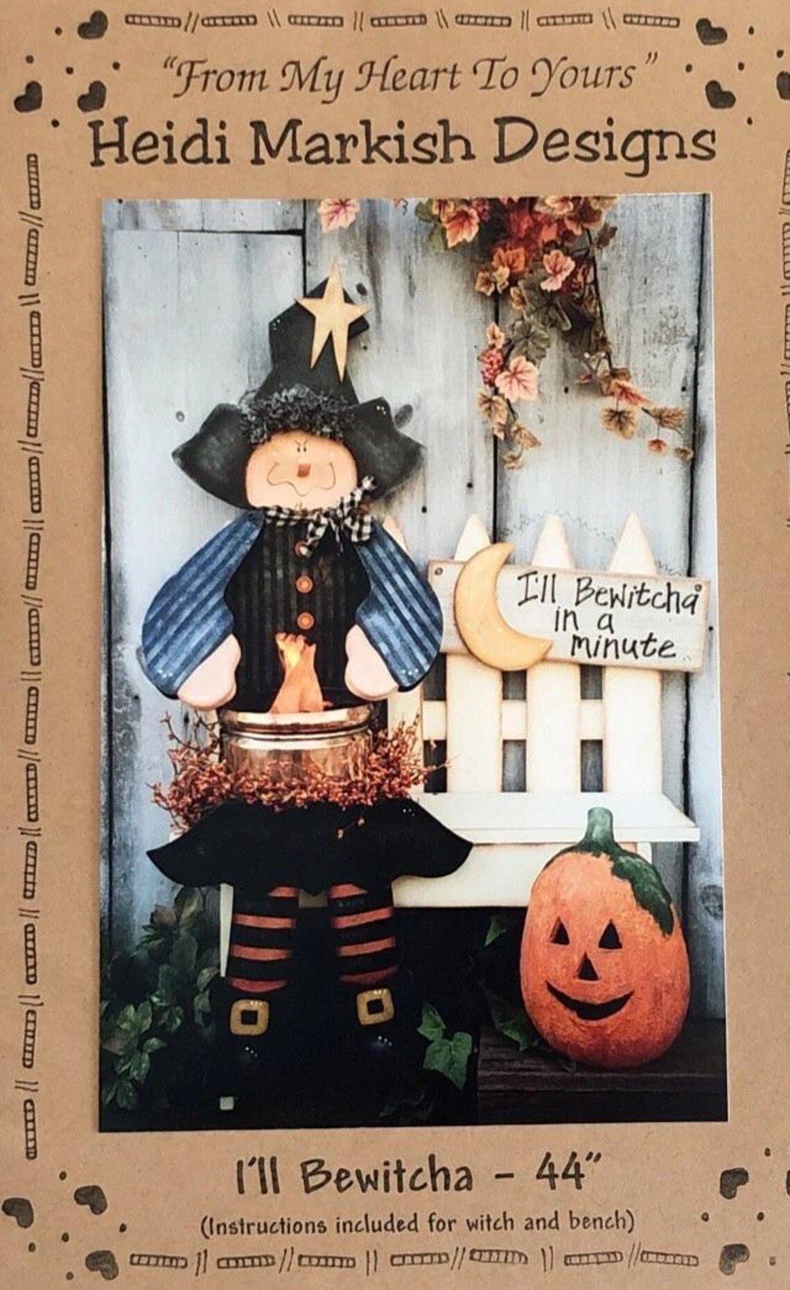 Tole Painting Pattern Packet: I'll Bewitcha A DOUBLE PATTERN by Heidi ...
