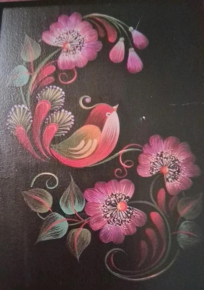 Tole Painting Pattern Packet: Baby Bird and Blossoms by Maureen ...