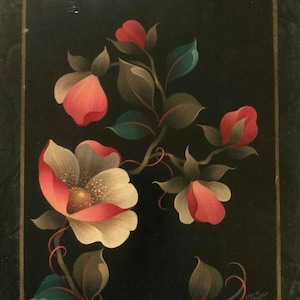 Decorative Tole Painting Pattern Packet: Wild Roses on a Domed Box by ...
