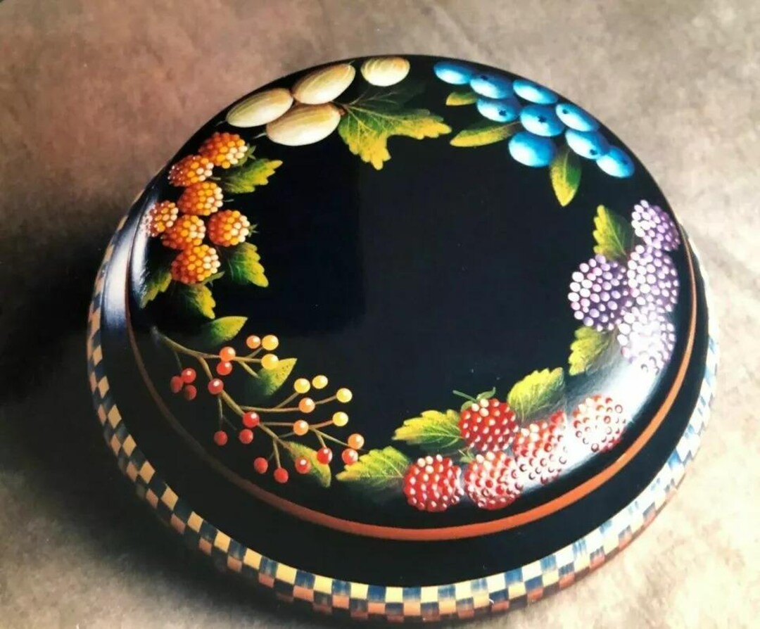 Tole Painting Pattern: Covered Bowl With Fruit by Ellen Stamilio 2005 ...