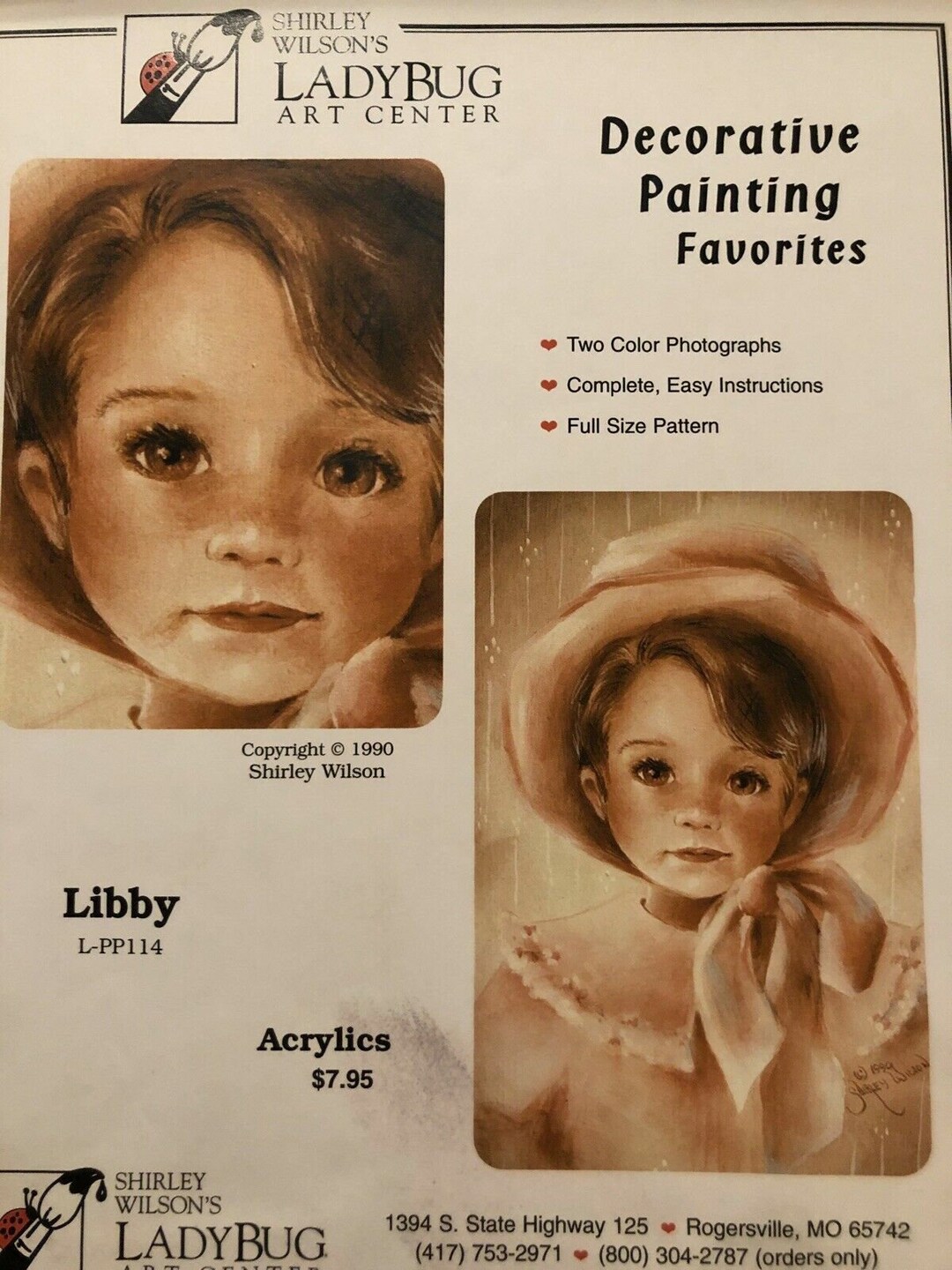 Vintage Decorative Tole Painting Pattern Packet: Libby by Shirley ...