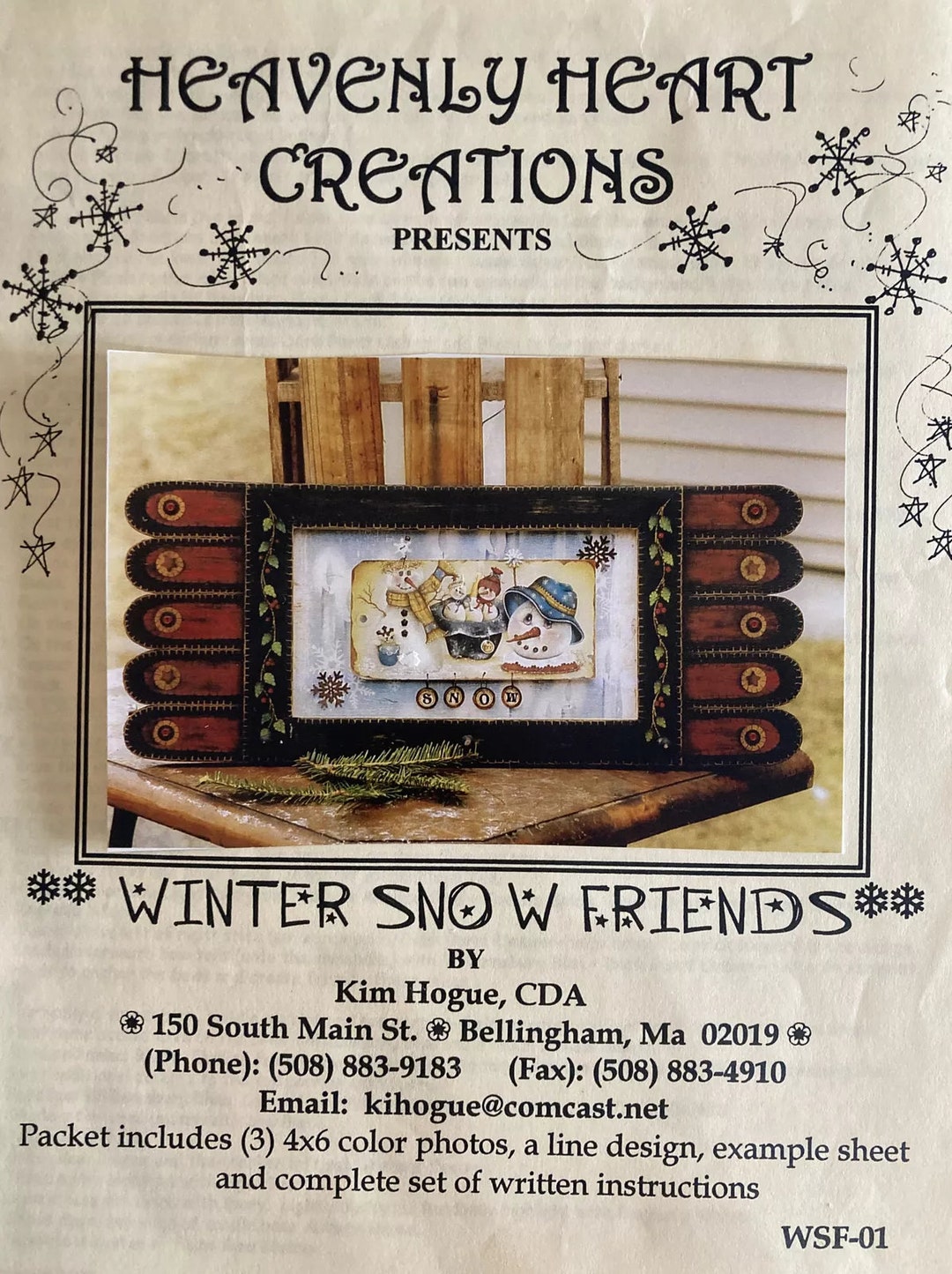 Vintage Tole Painting Pattern Packet: Winter Snow Friends by Kim Hogue ...