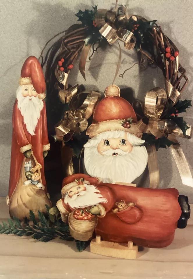 Vintage Decorating Tole Pattern : Wreath St. Nicks (3 Designs) by Jean ...