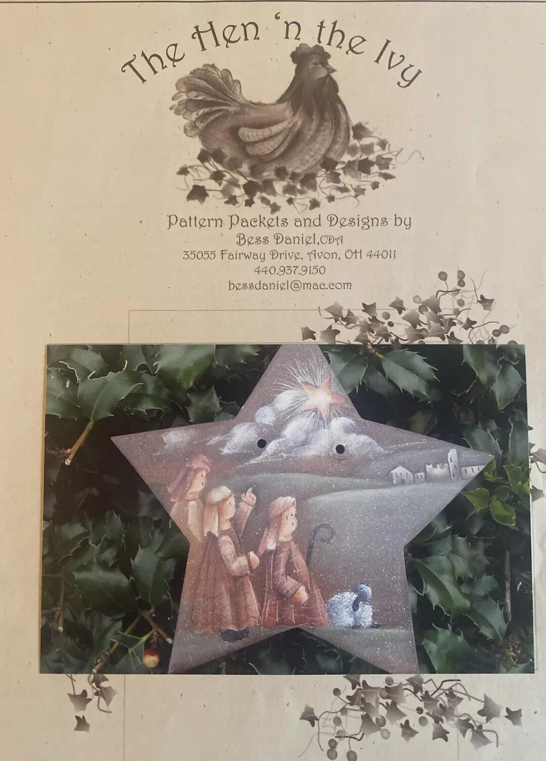 Tole Painting Pattern Packet: Wise Men Still Follow by Bess Daniel the Hen 'n the Ivy - Etsy