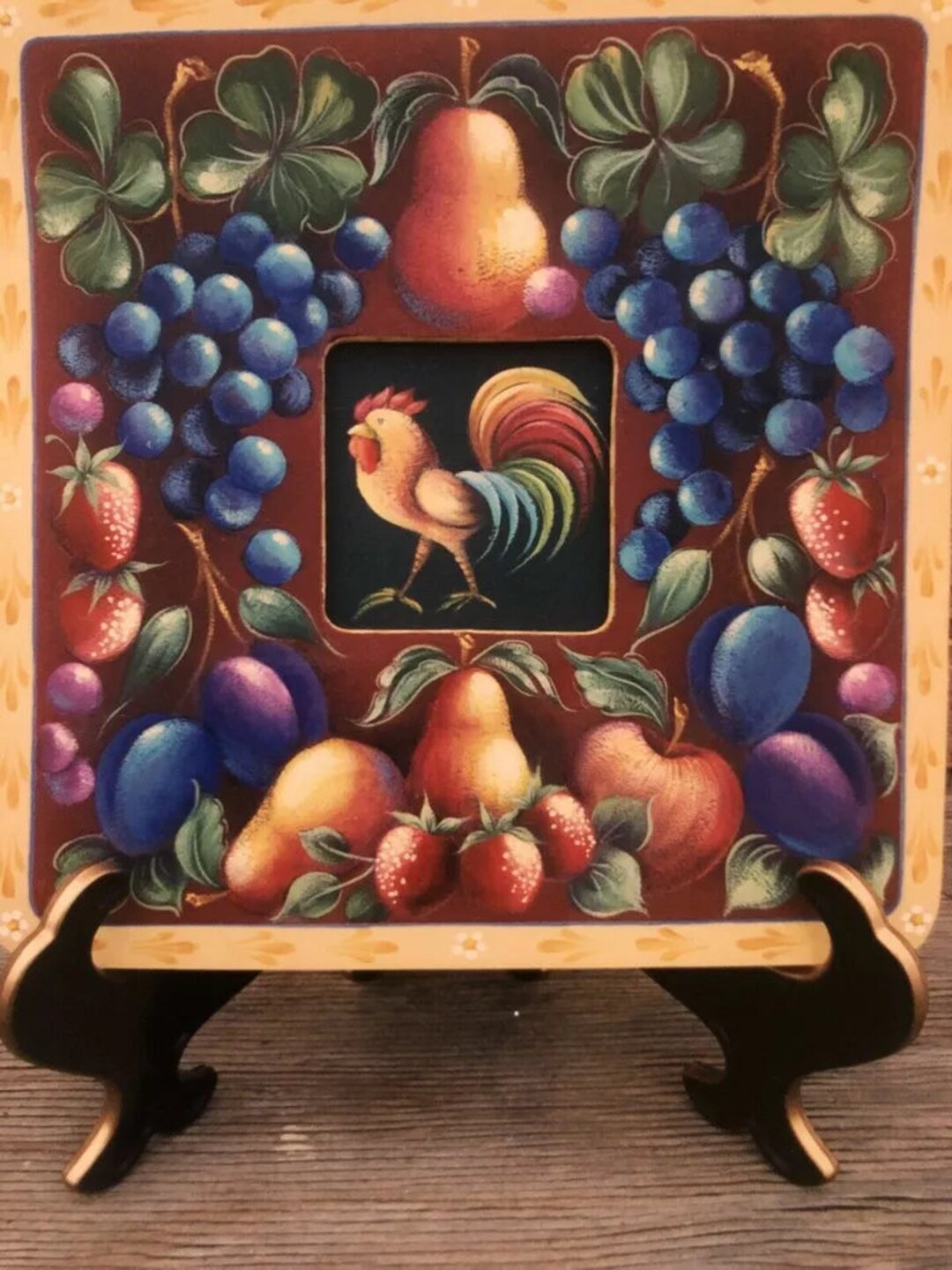 Decorative Tole Painting Pattern Packet: Rooster and Fruit by Rosemary ...
