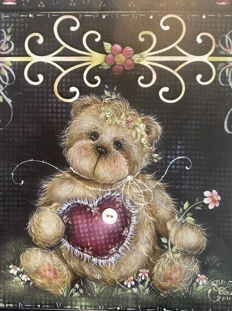 Tole Pattern : Buttons the Bear by Jamie Mills-price - Etsy