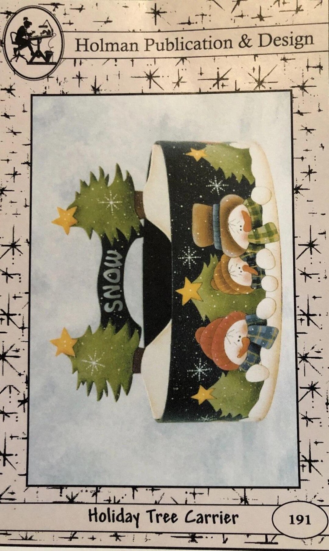 Vintage Tole Painting Pattern Packet : Holiday Tree Carrier by Sandy ...