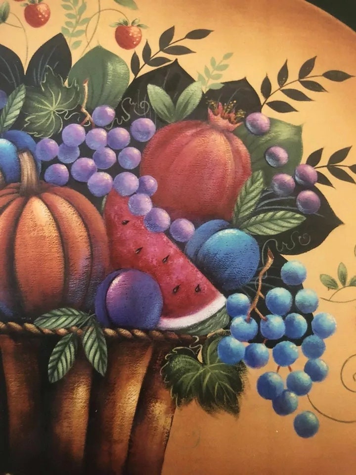 Decorative Tole Painting Pattern Packet: Fruit Basket on Accent Board ...