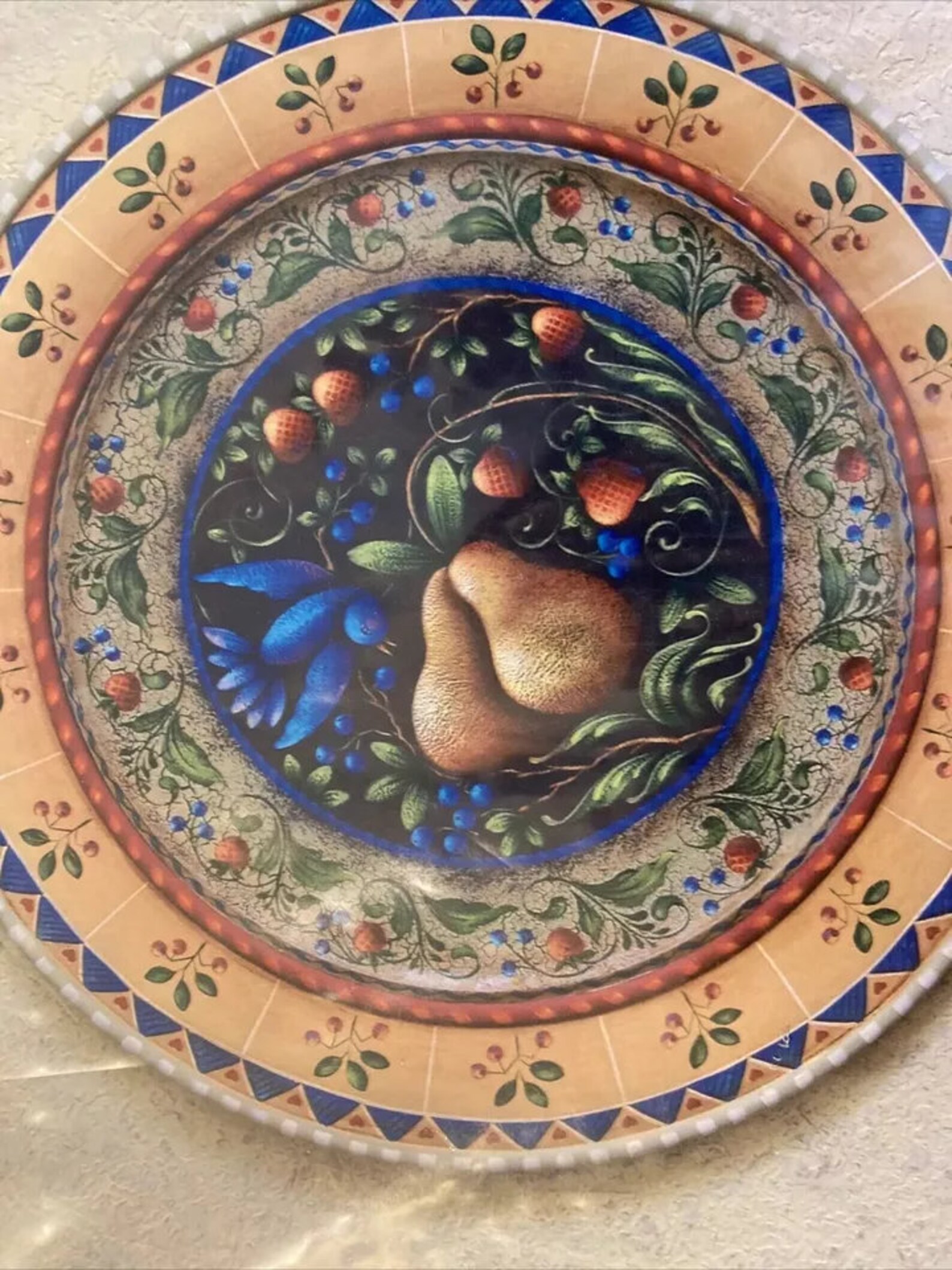 Tole Painting Pattern : Folk Art Bowl by Rosemary West - Etsy