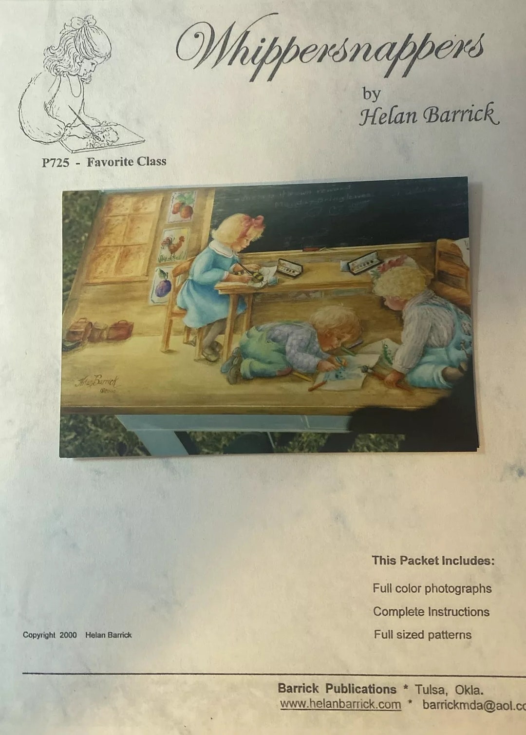 Vintage Tole Painting Pattern Packet: Favorite Class by Helan Barrick ...
