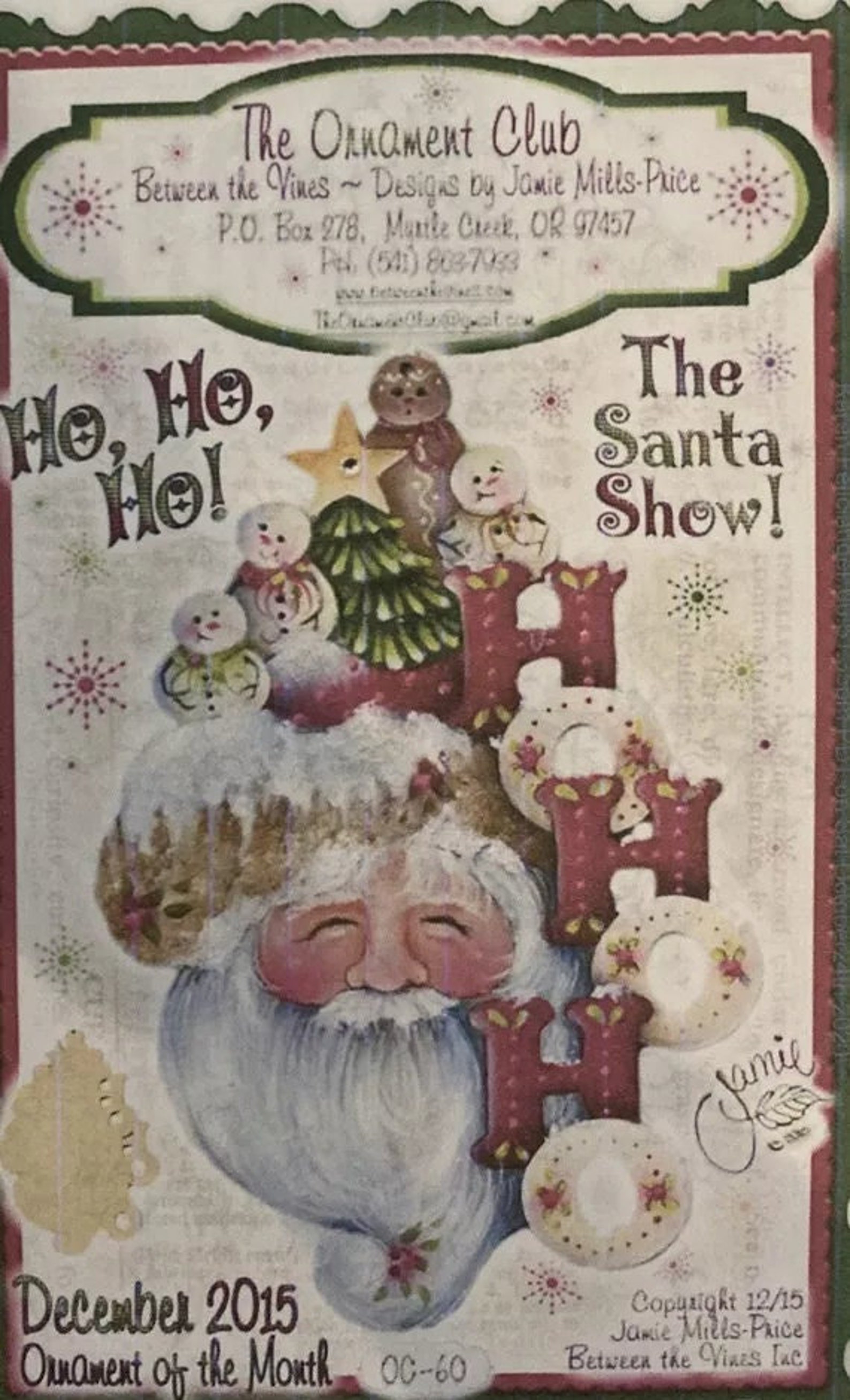 Decorative Tole Painting Pattern Packet: Ho, Ho, Ho the Santa Show by ...
