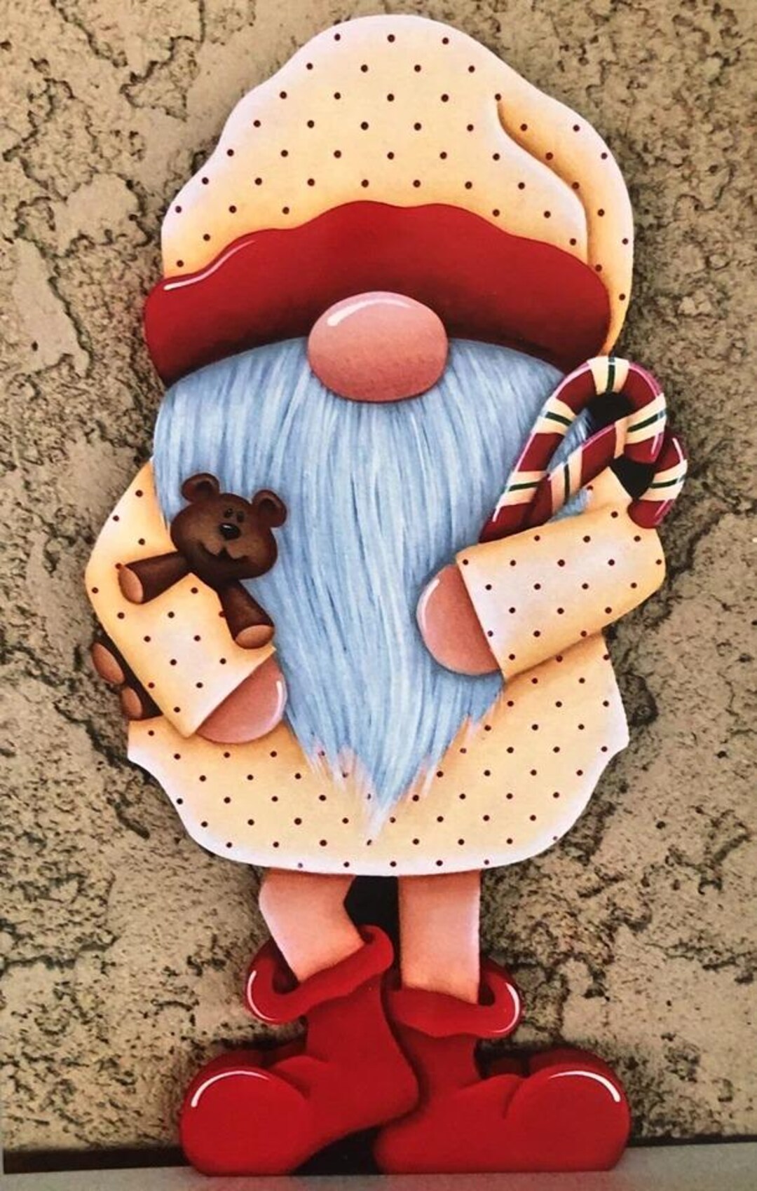 Vintage Tole Painting Pattern Packet : Sleepy Santa Gnome by Jeanetta ...