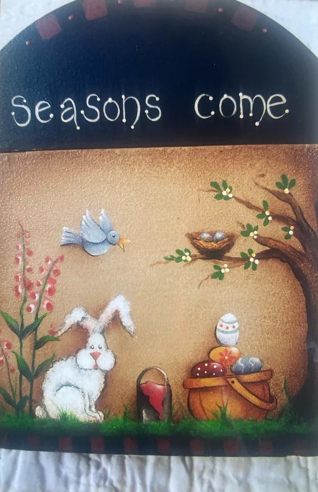 Tole Painting Pattern : Seasons Come & Go Lamp / Dome Box by Maxine ...