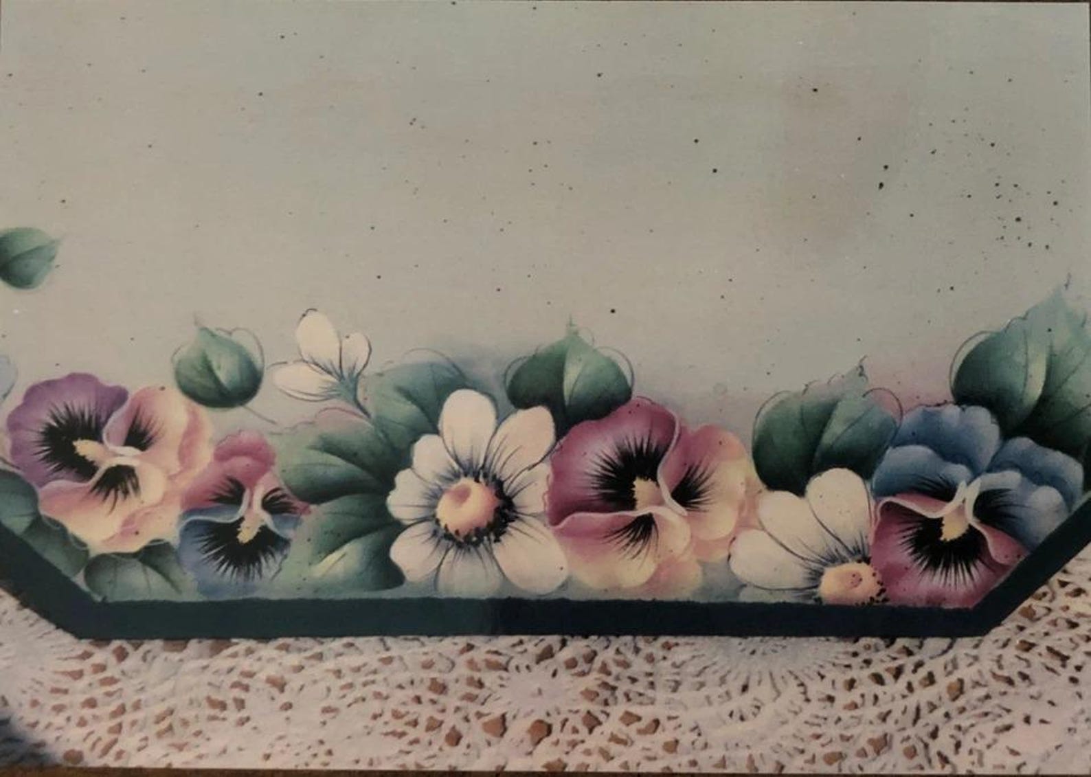 Vintage Tole Painting Pattern Packet: Pansy and Daisy Tray by Gigi ...