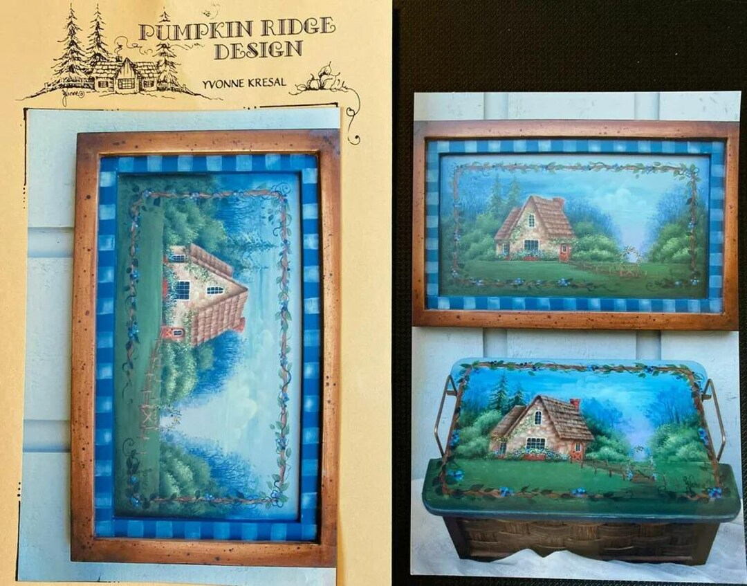 Tole Painting Pattern Packet: Summerberry Cottage by Yvonne Kresal ...