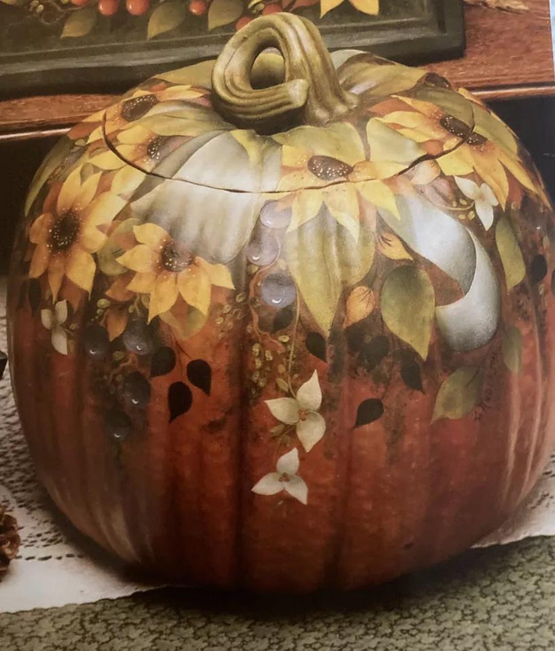 Vintage 1994 Tole Pattern : Fall Blossoms - 3 Projects by Gail Anderson ...