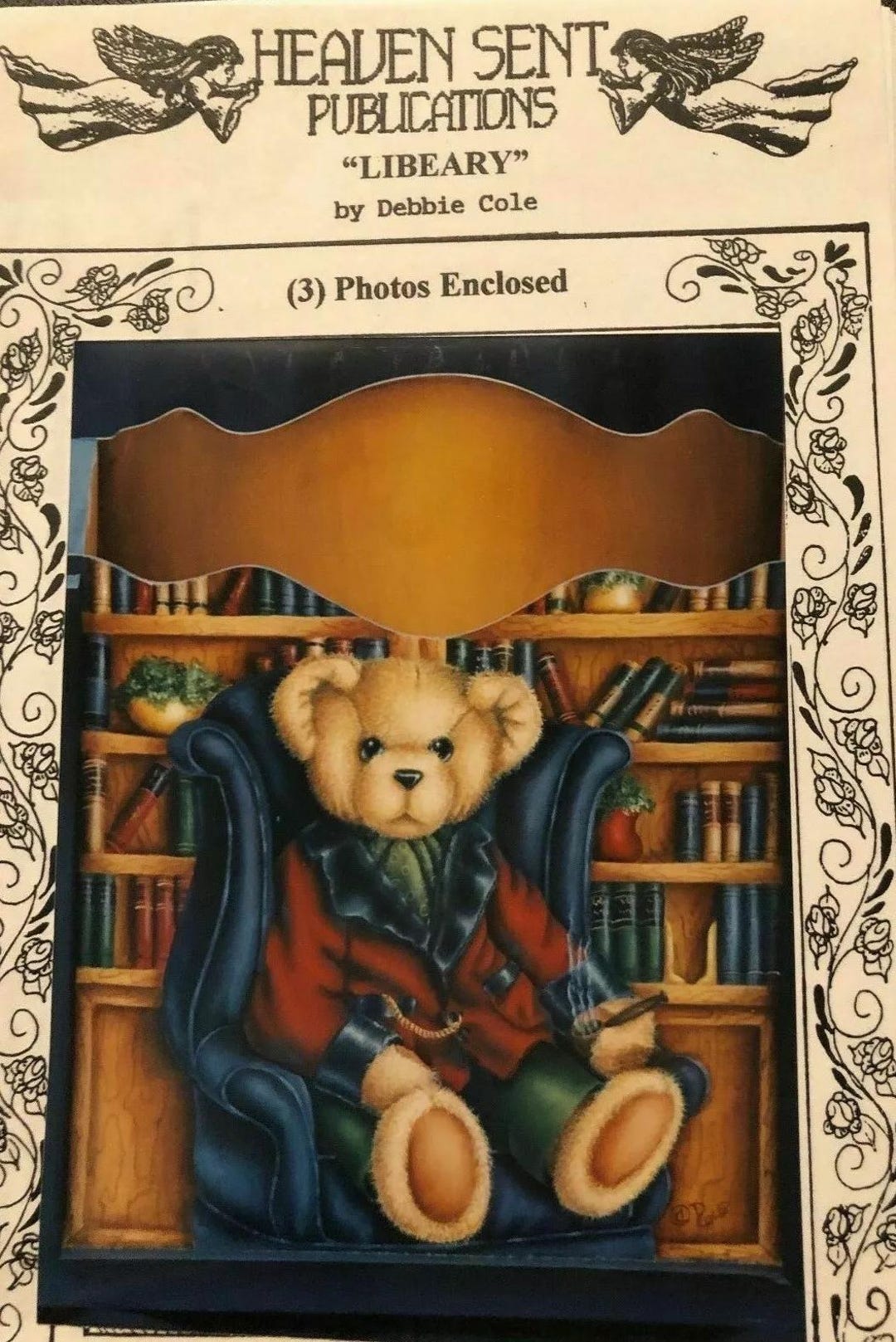 Vintage 1997 Tole Painting Pattern : Libeary Magazine Holder by Debbie ...