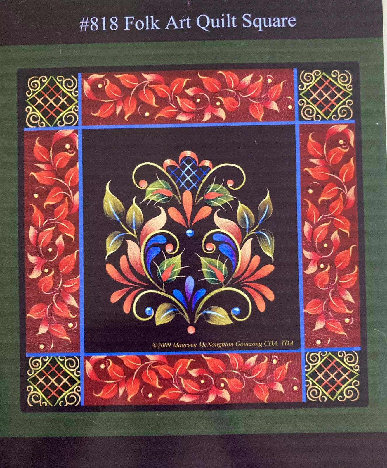 Decorative Tole Painting Pattern Packet: Folk Art Quilt Square by ...