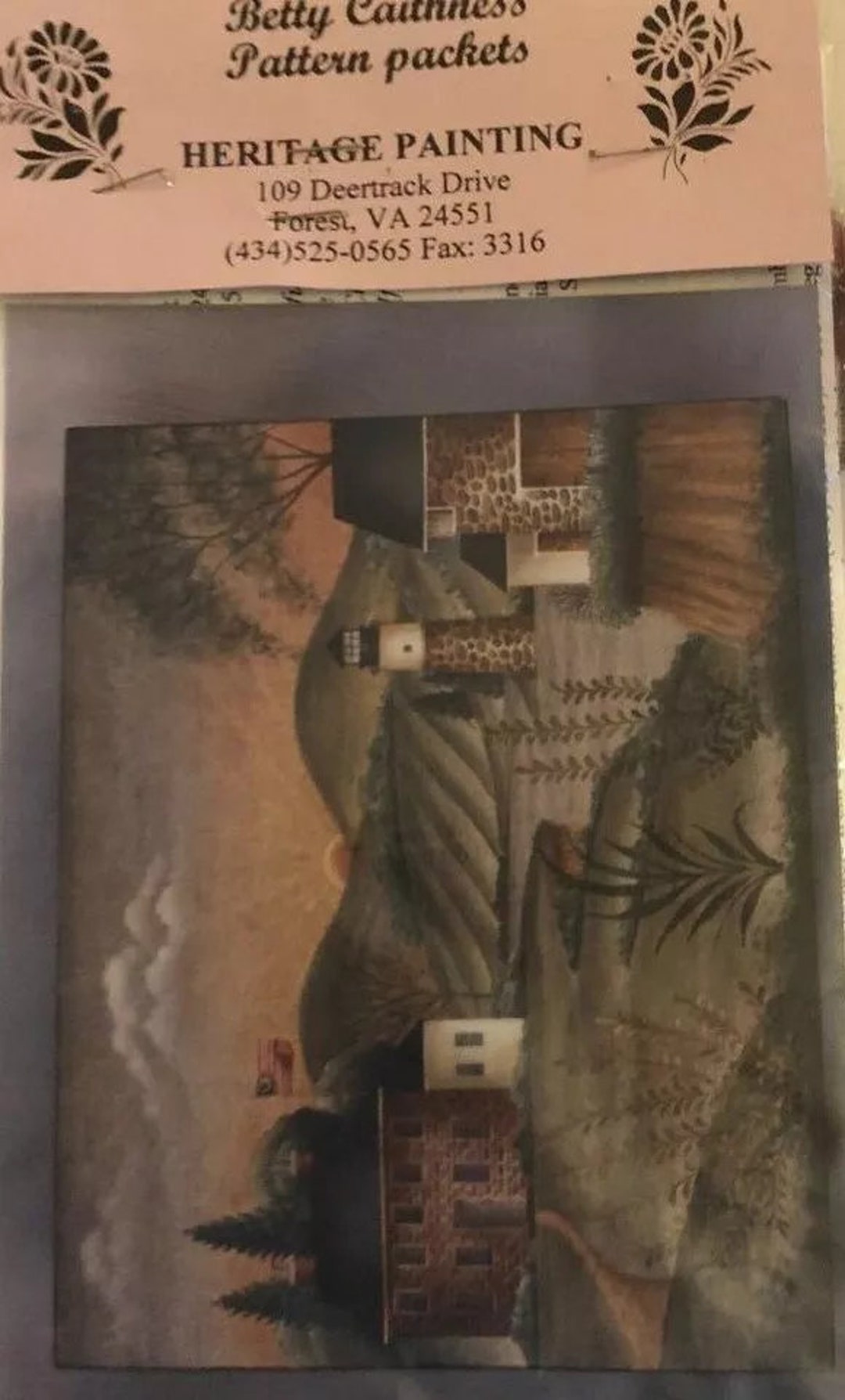 Vintage Tole Painting Pattern Packet: Indian River by Betty Caithness ...