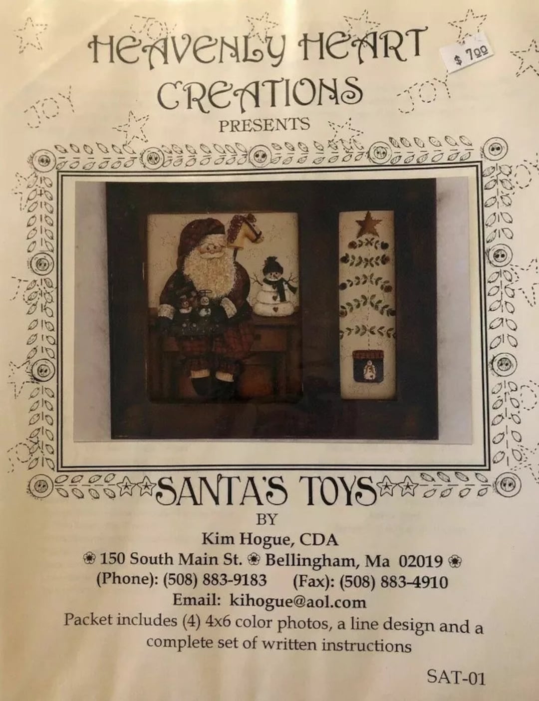 Vintage Tole Painting Pattern Packet: Santa's Toys by Kim Hogue - Etsy