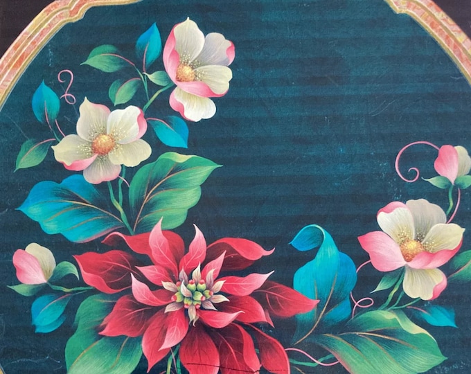 Tole Painting Pattern : Poinsettia and Wild Roses by Maureen Mcnaughton ...
