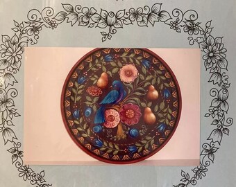 Decorative Tole Painting Pattern Packet Celebrate Plate - Etsy