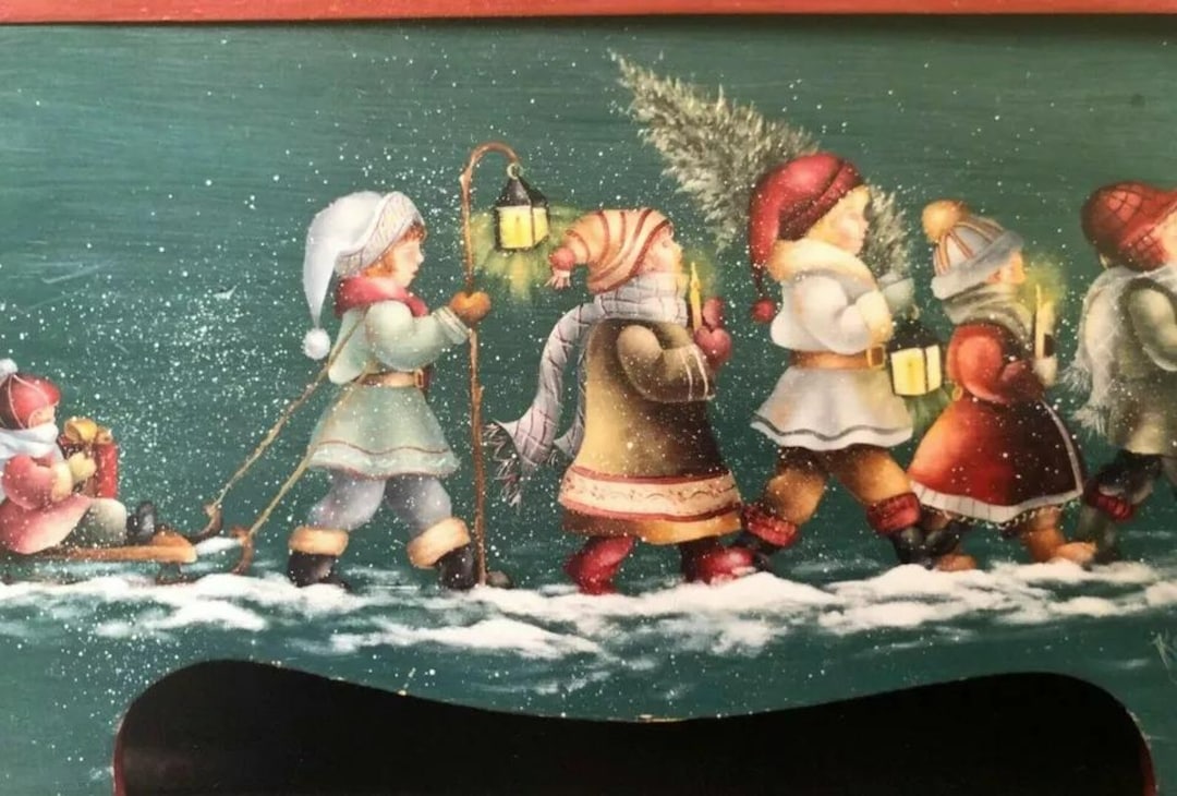 DELUXE Vintage Christmas Tole Pattern : Country Caroling by Kerry Smith ...